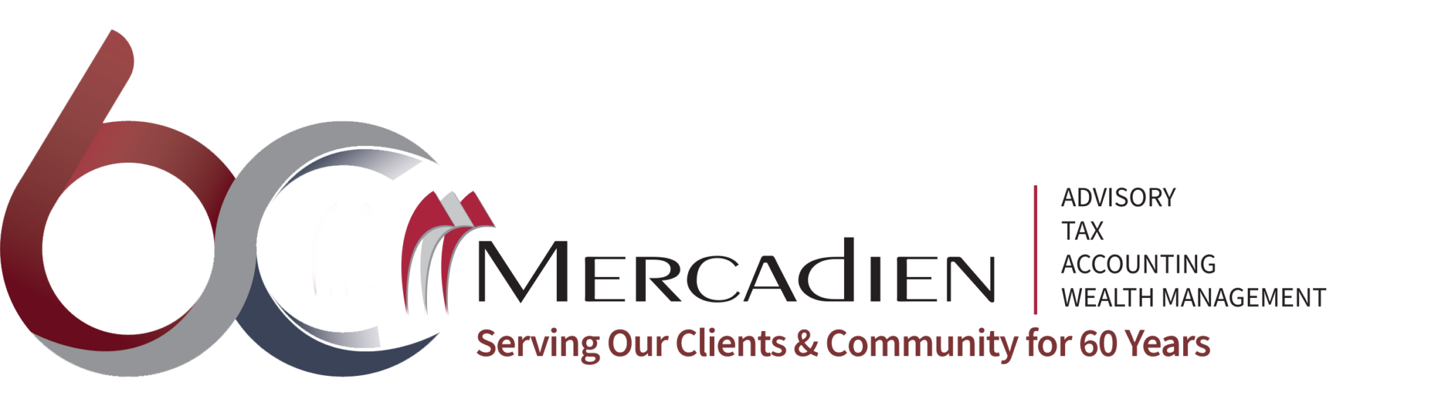 Mercadien 60th Anniversary Logo - Mercadien